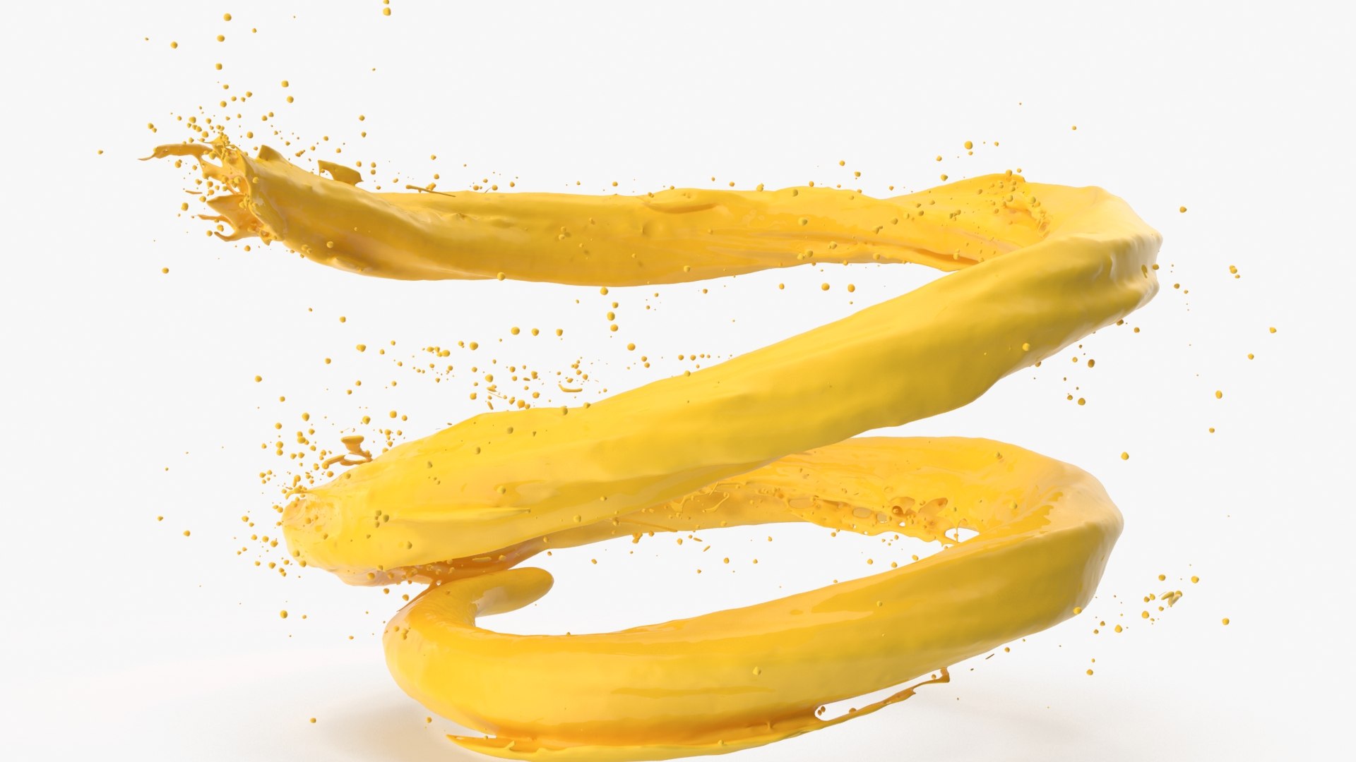 Yellow Splash Vortex 03 3D Model - TurboSquid 1872554