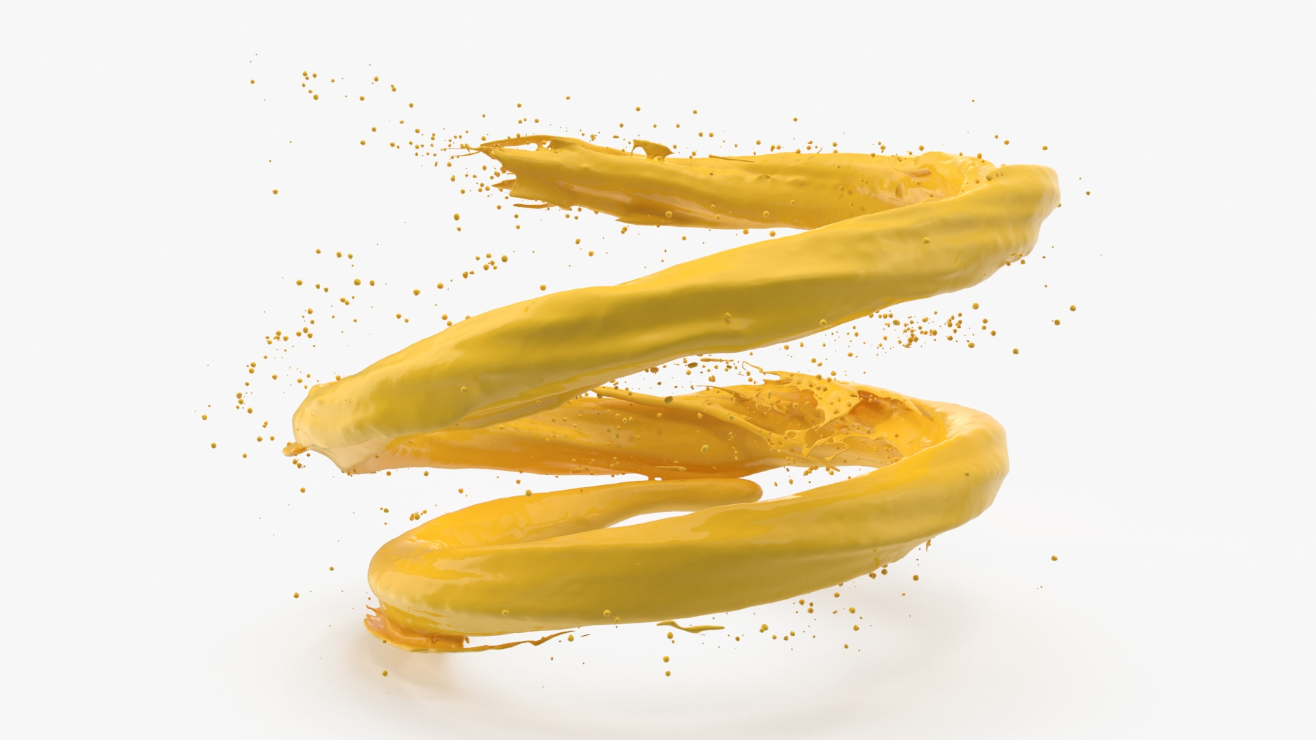 Yellow Splash Vortex 03 3D Model - TurboSquid 1872554