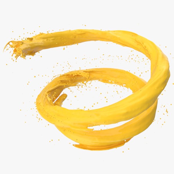 Yellow Splash Vortex 03 3D model - TurboSquid 1872554