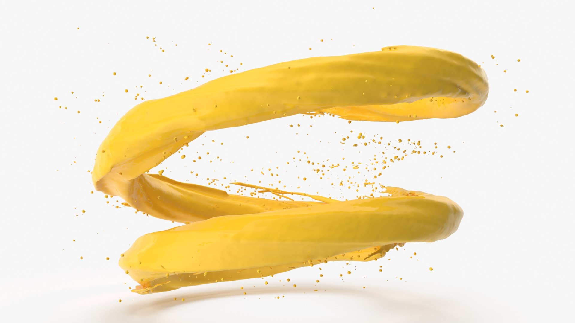 Yellow Splash Vortex 03 3D Model - TurboSquid 1872554