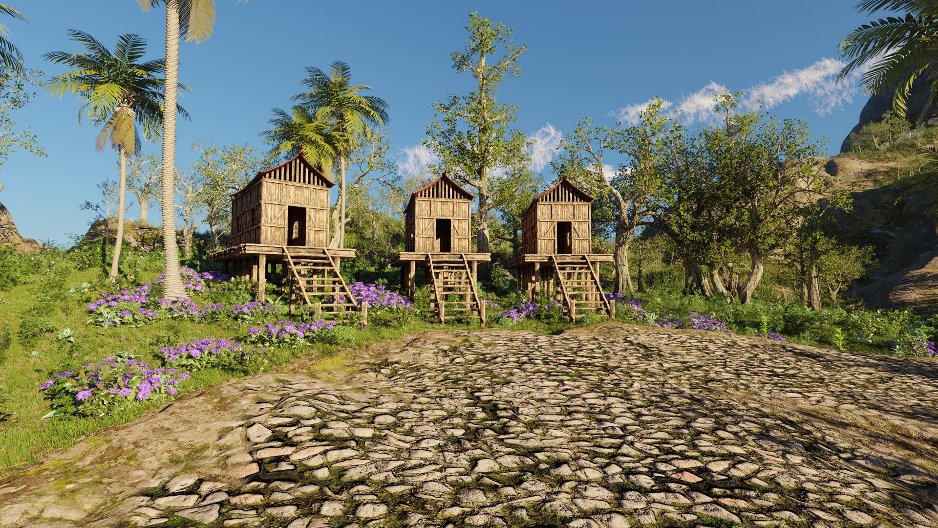 Medieval Farm Scene 3D Model - TurboSquid 1939460
