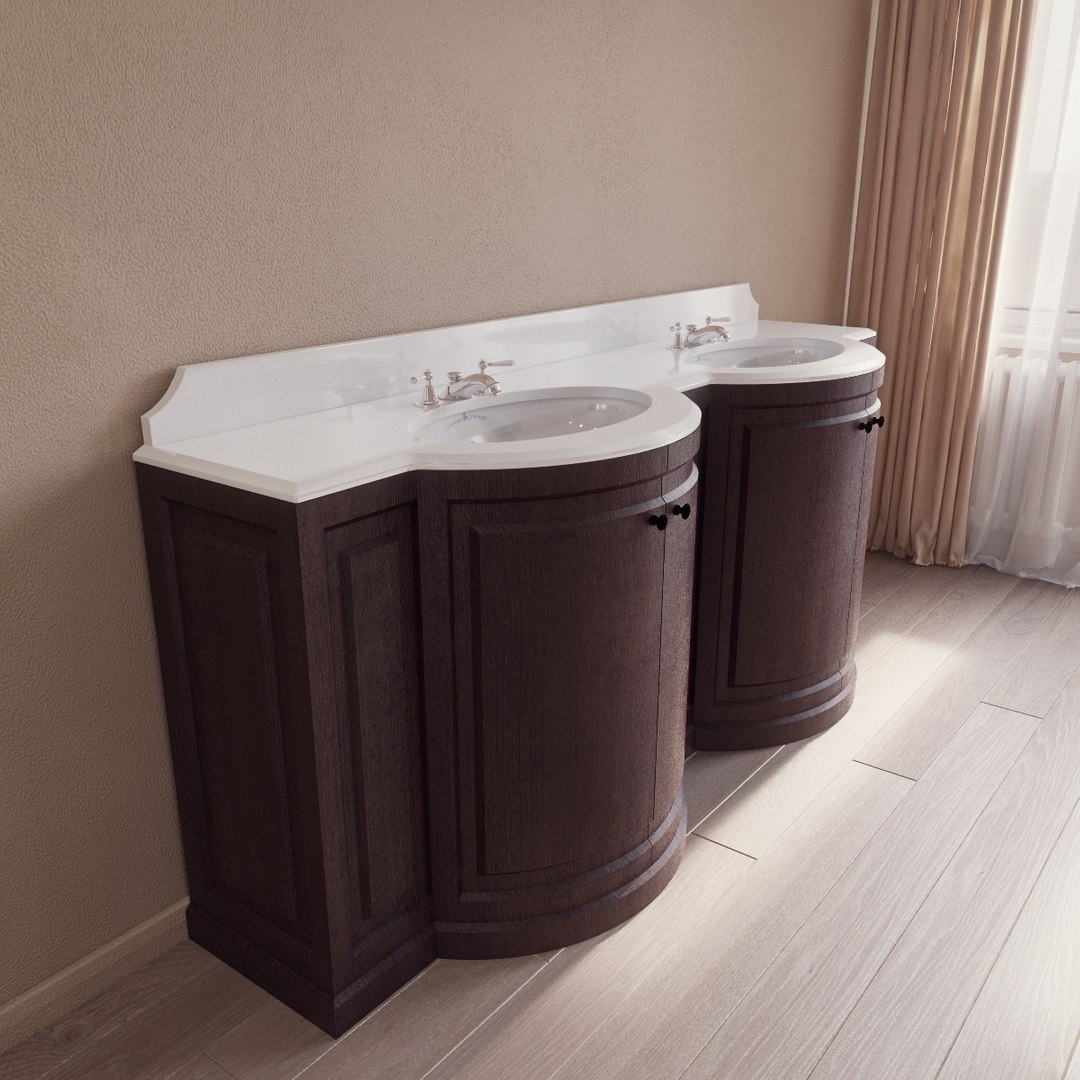 3D devon regent double vanity - TurboSquid 1174110