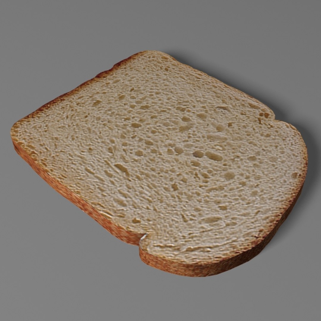 3d Model Bread Slice