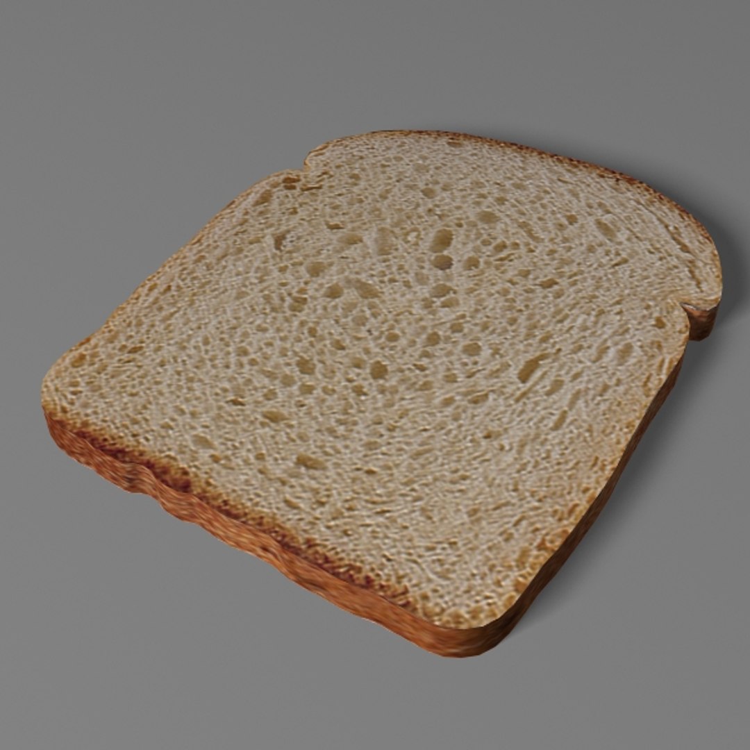 3d Model Bread Slice