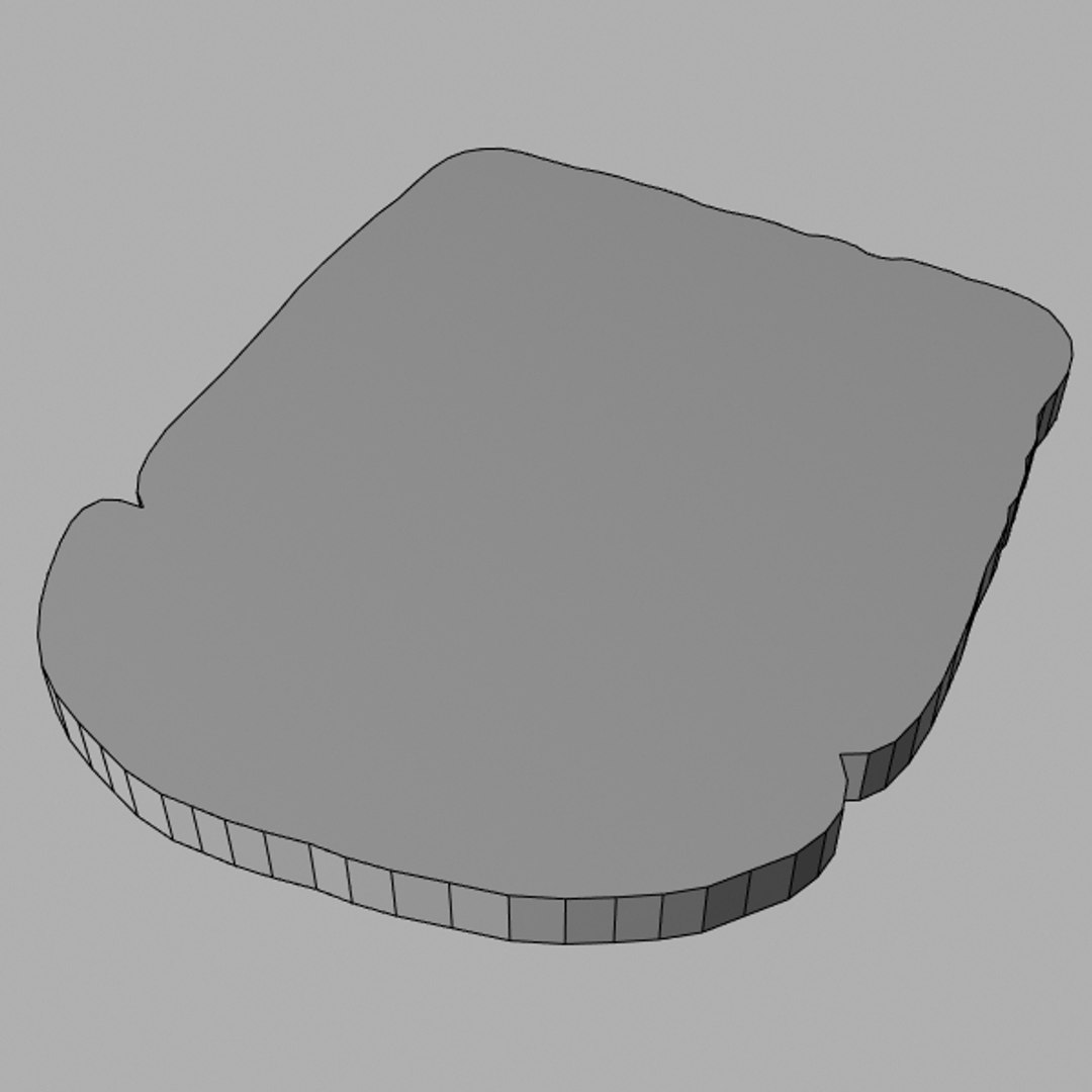 3d Model Bread Slice