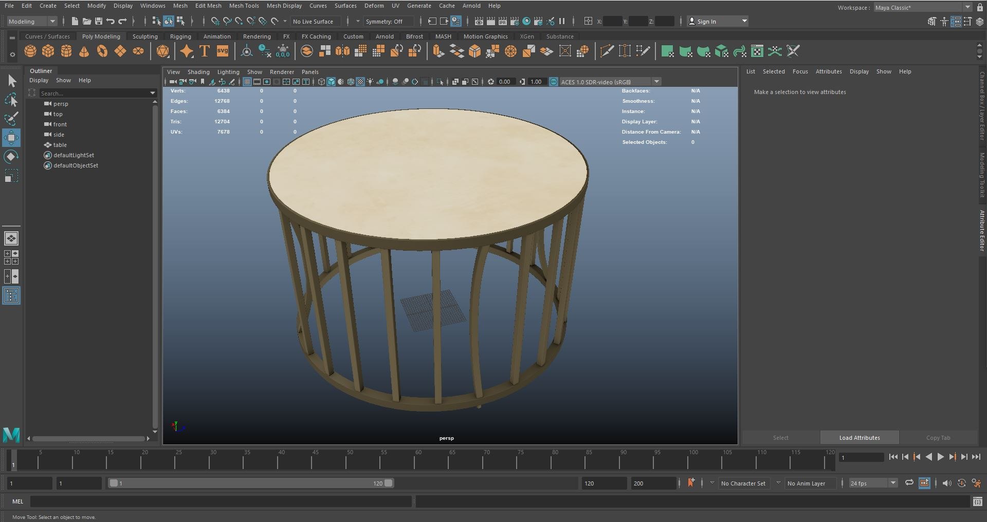 3D Round Table Round Table V1 3D Model VR AR PBR Model - TurboSquid 1989048