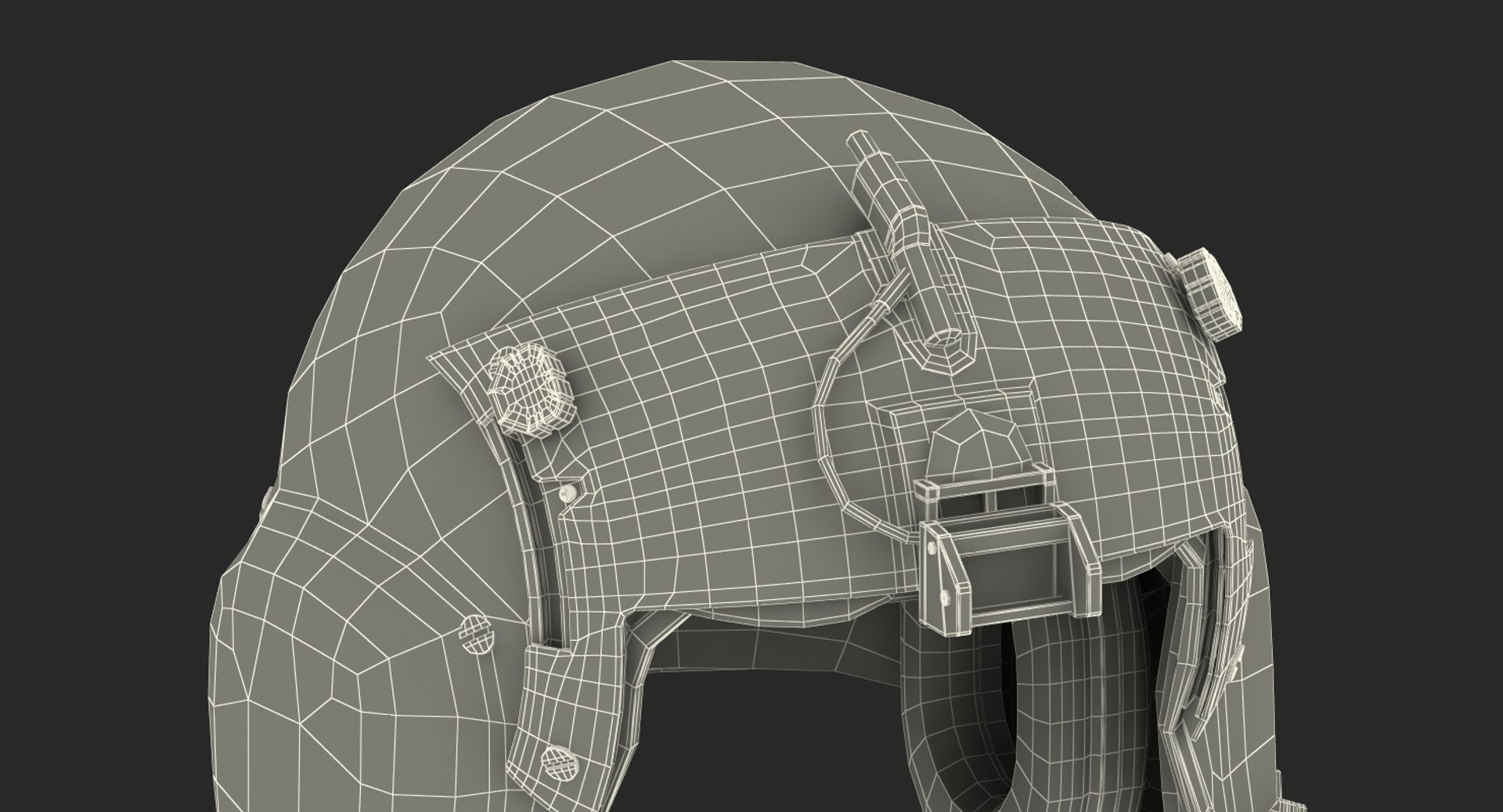 3d Helicopter Pilot Helmet Model