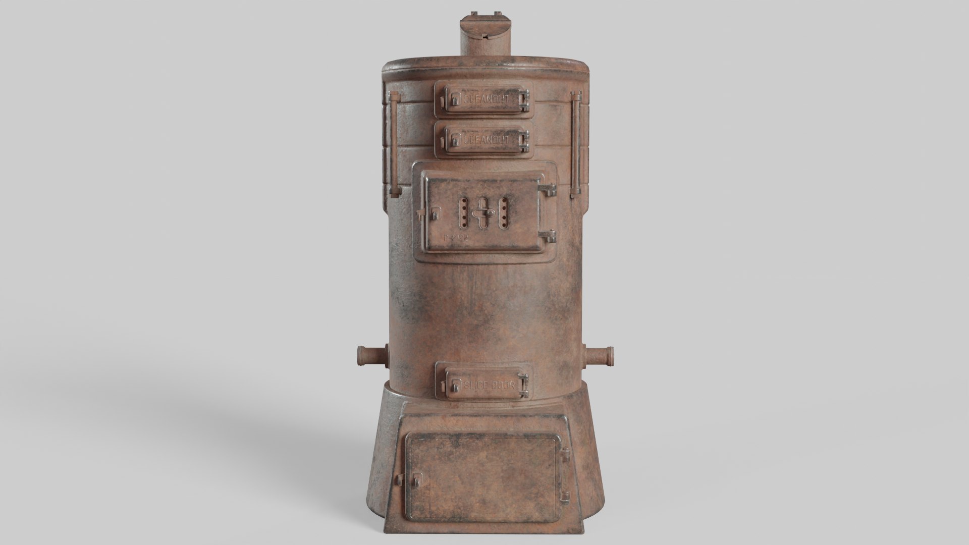 3D Rusty Boiler With Modular Pipes Model - TurboSquid 2359292