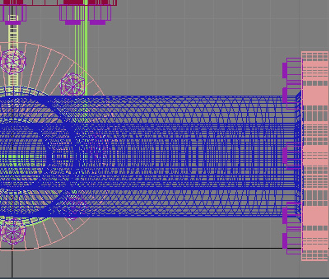 flange gate valve pipe 3d model