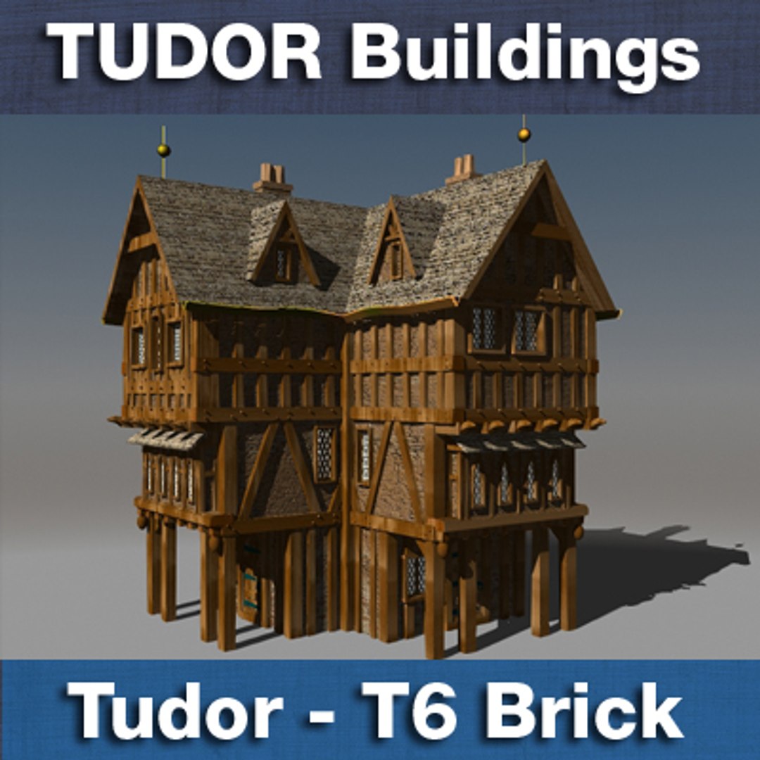 3d T Tudor Style Medieval Building Model