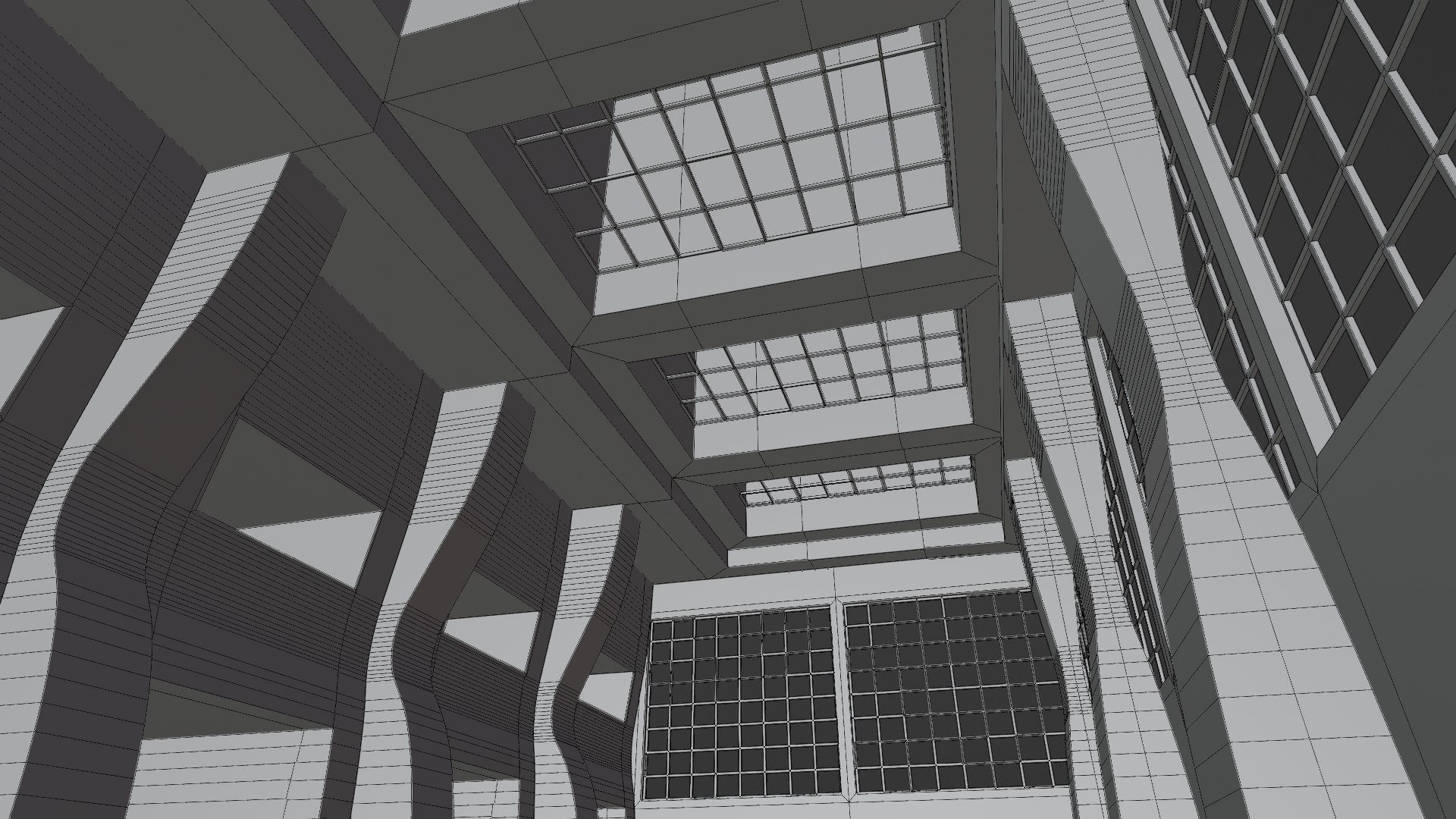 Concept space interior empty room model - TurboSquid 2100599