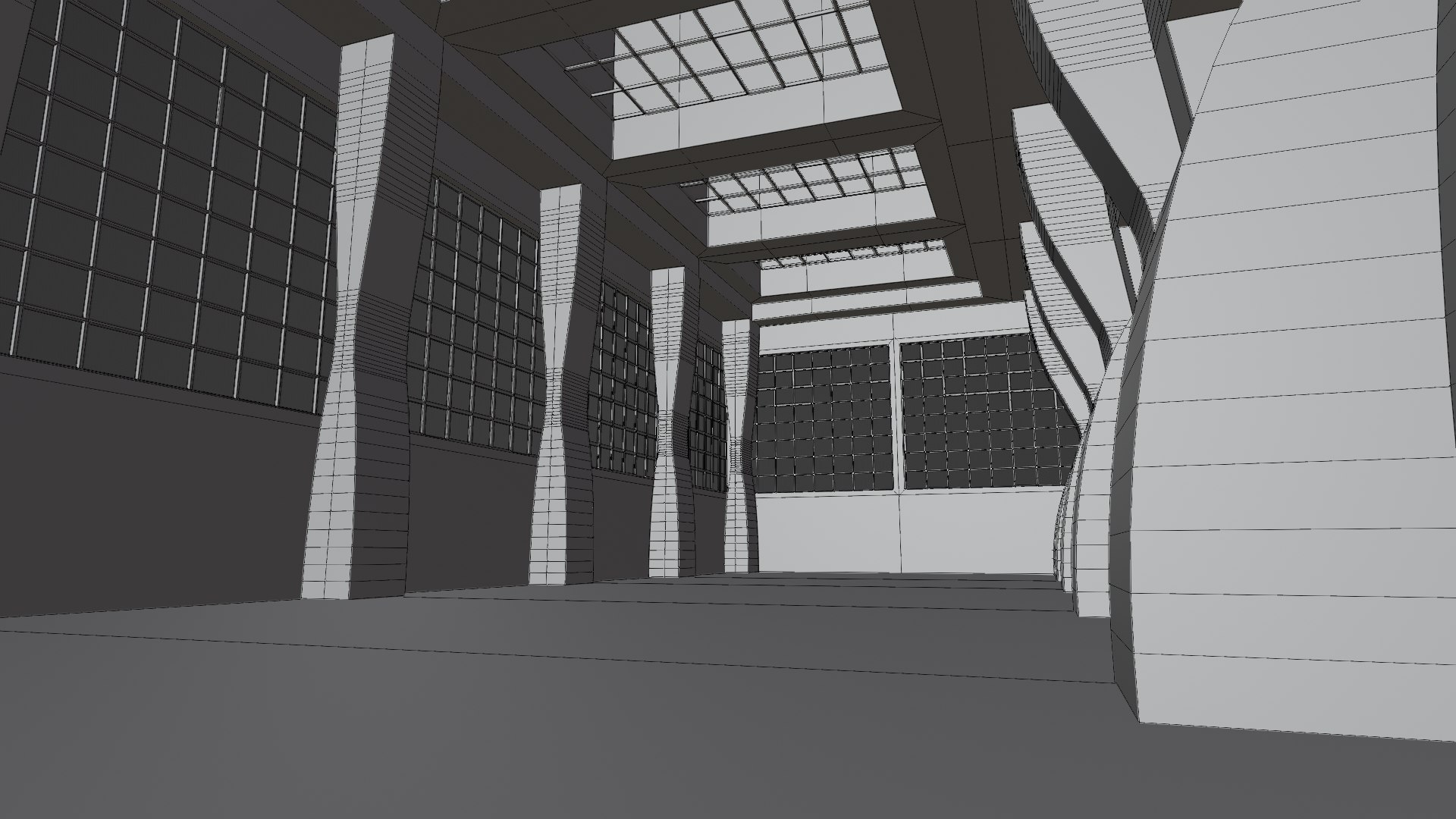 Concept space interior empty room model - TurboSquid 2100599