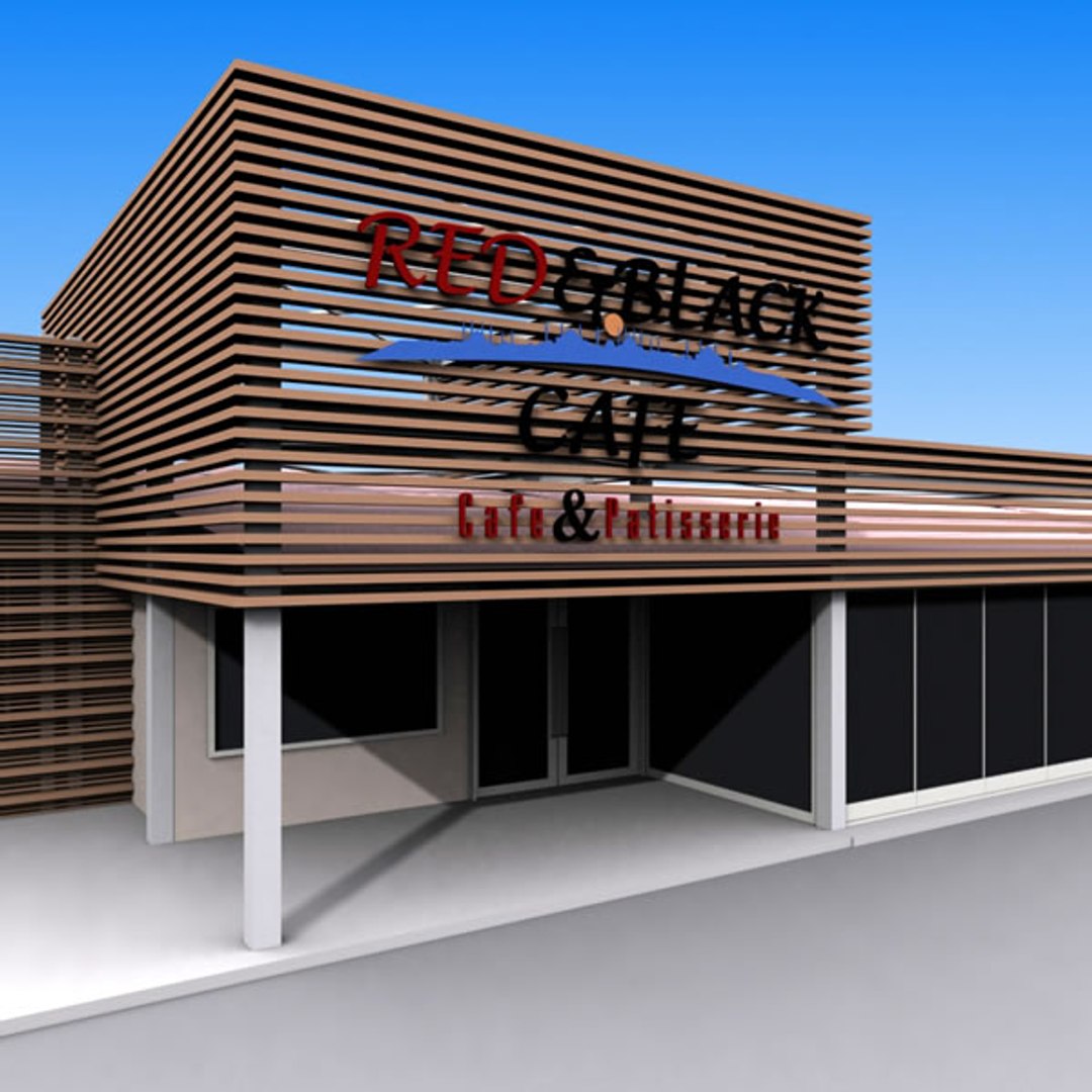 Cafe Restaurant 3d Max