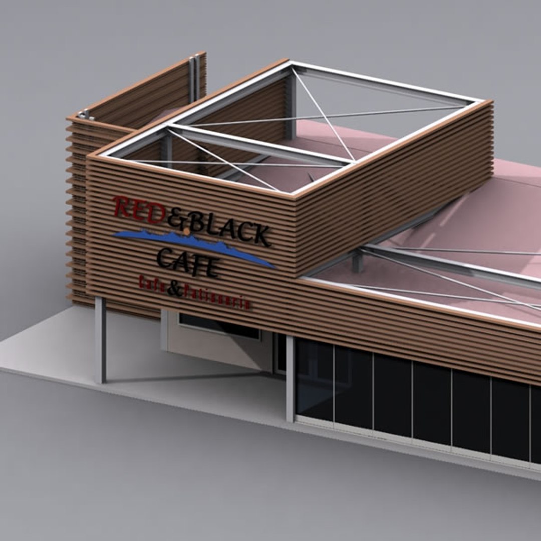 Cafe Restaurant 3d Max