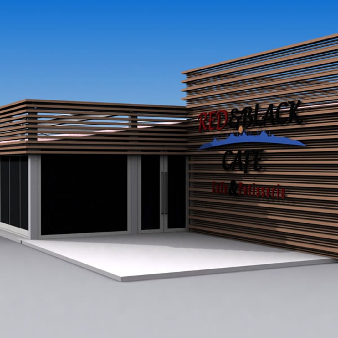 Cafe Restaurant 3d Max