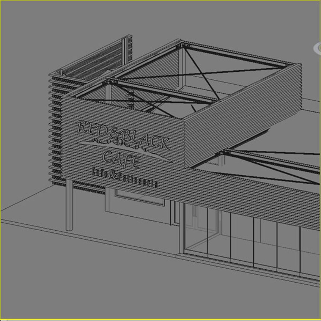 Cafe Restaurant 3d Max