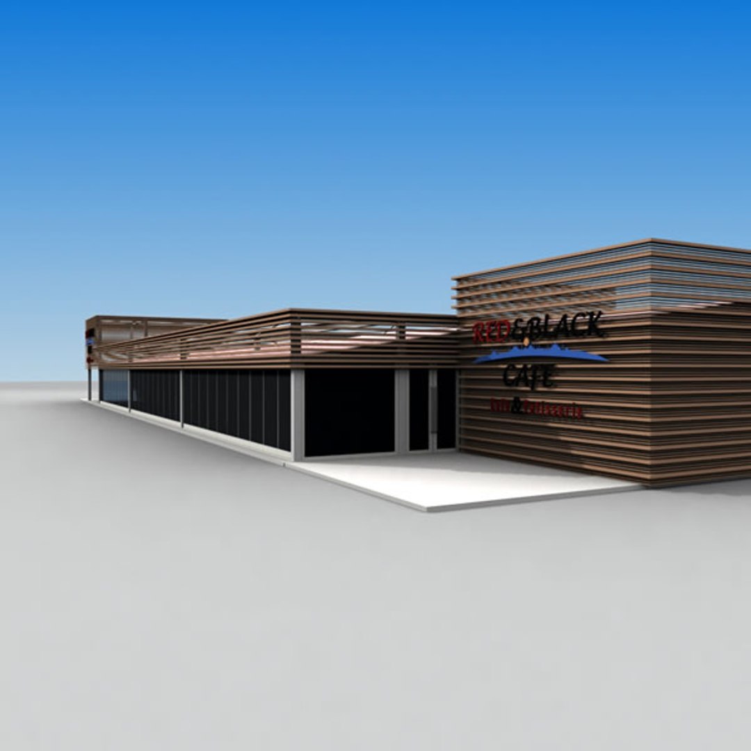 Cafe Restaurant 3d Max