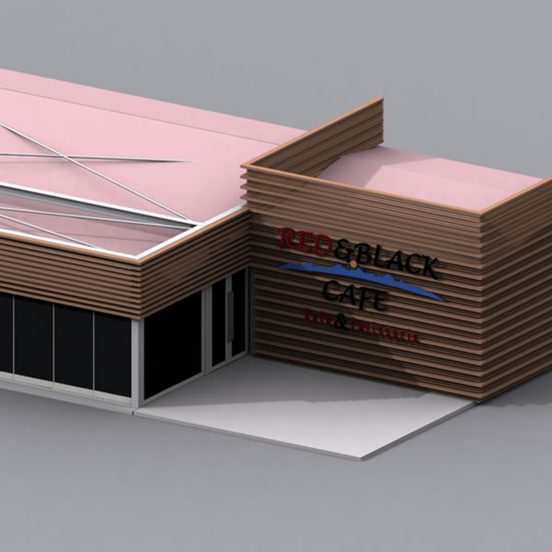 Cafe Restaurant 3d Max