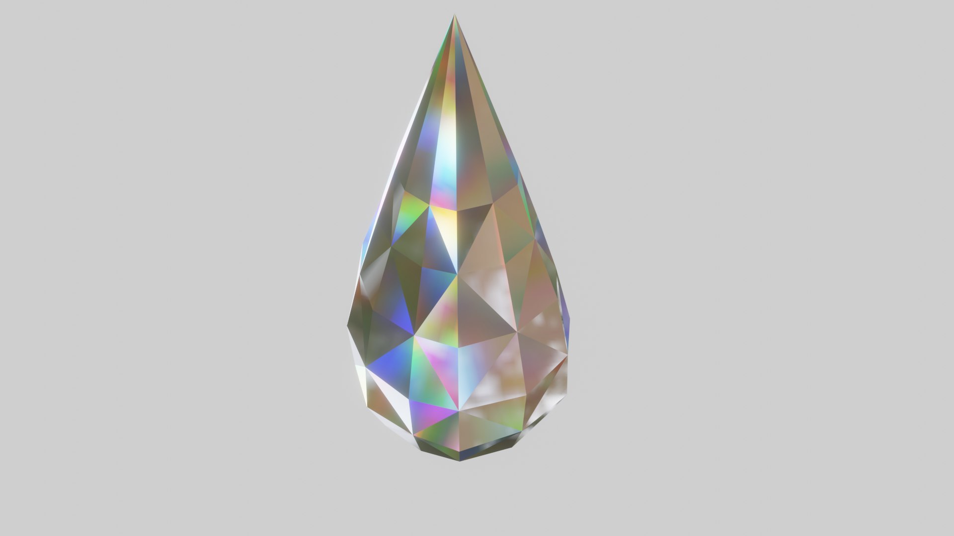 Briolette Cut Diamond 3D - TurboSquid 1916555