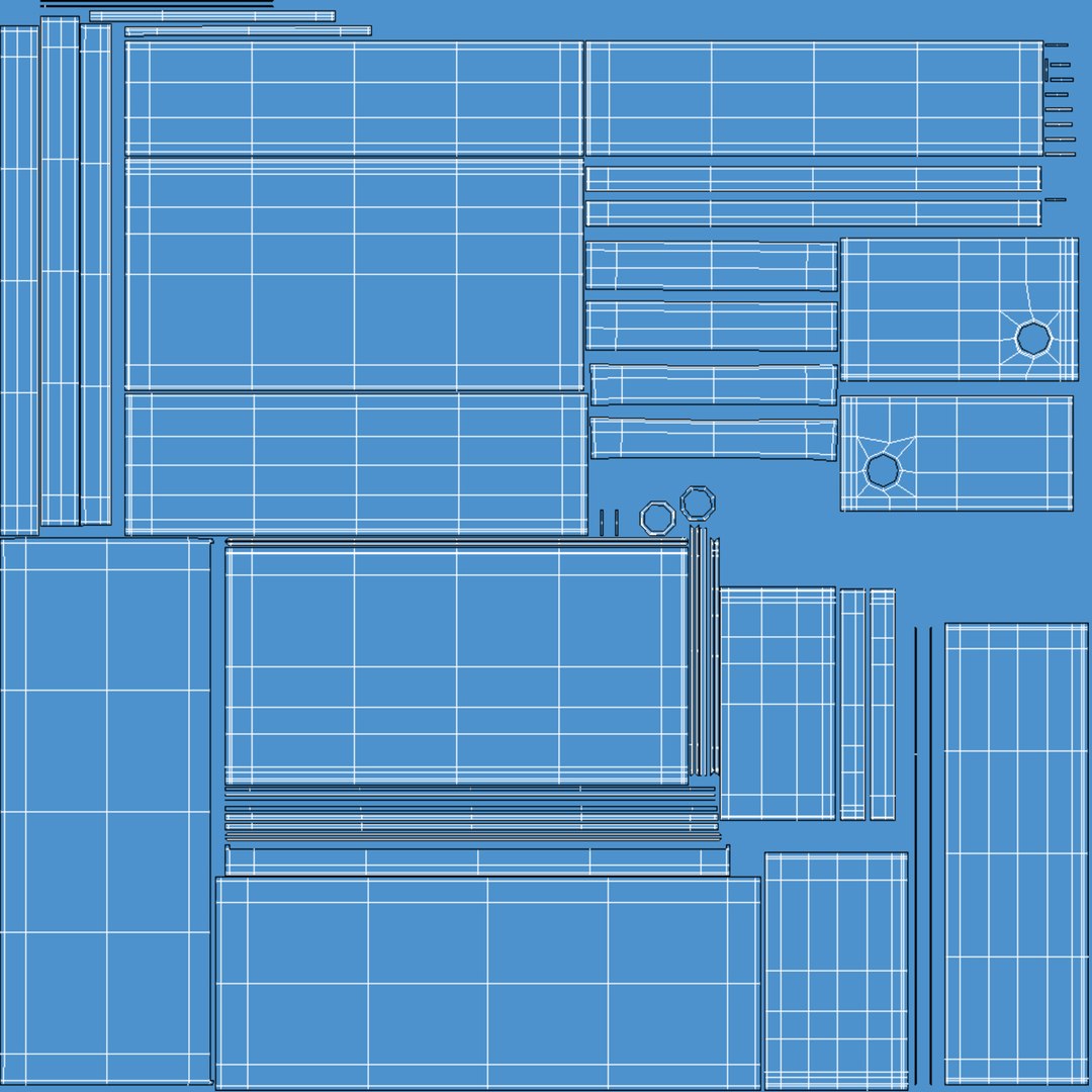 3D Blue Shoebox Model - TurboSquid 2176199
