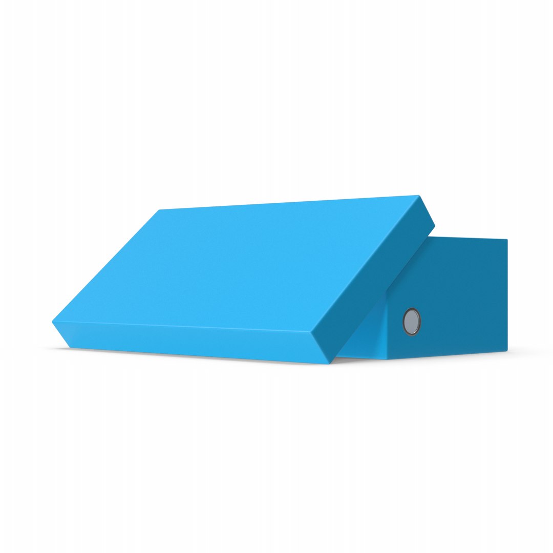 3D Blue Shoebox Model - TurboSquid 2176199