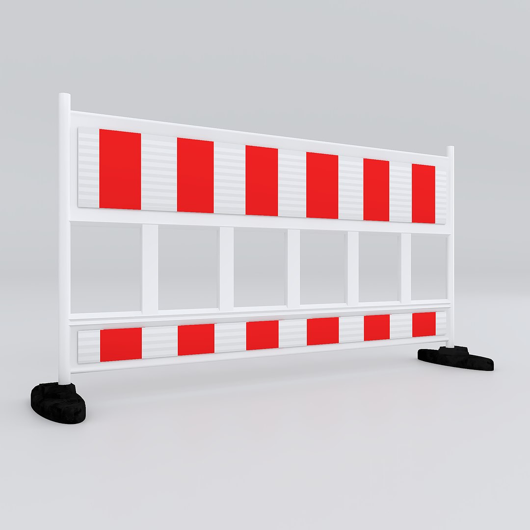 Steel Barricade Low Poly 3d Model 3D Model - TurboSquid 1904252