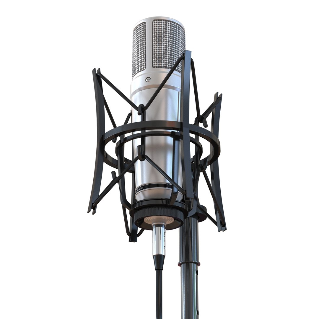 studio microphone rode stand 3d model