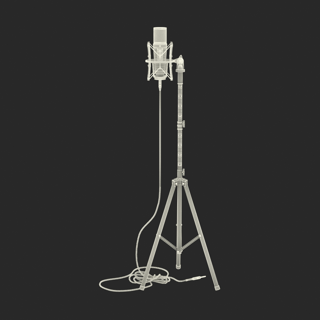 Studio Microphone Rode Stand 3d Model