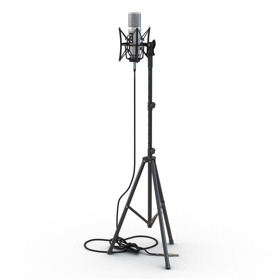 Studio Microphone Rode Stand 3d Model