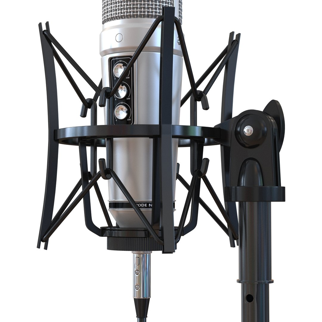 studio microphone rode stand 3d model