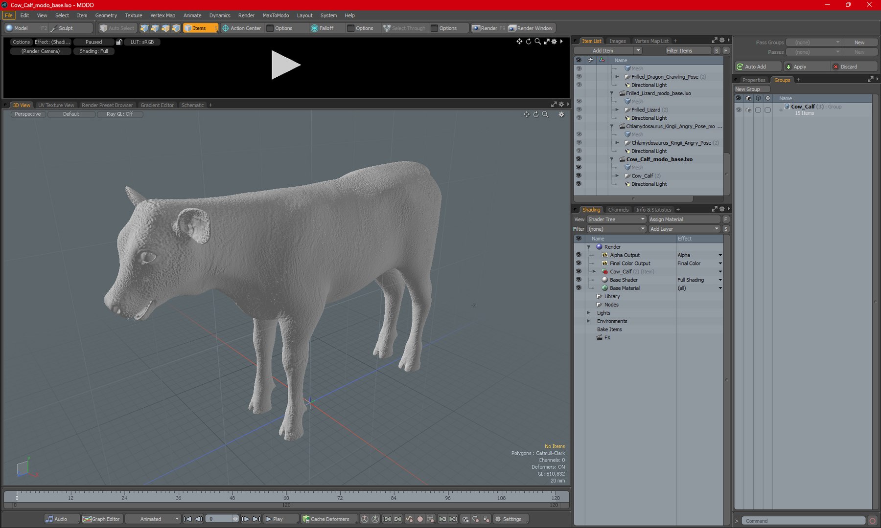 Cow Calf 3D Model - TurboSquid 2258997