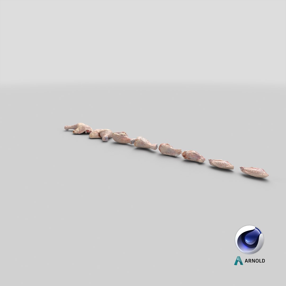 3D Fresh Raw Chicken Collection - TurboSquid 2080932