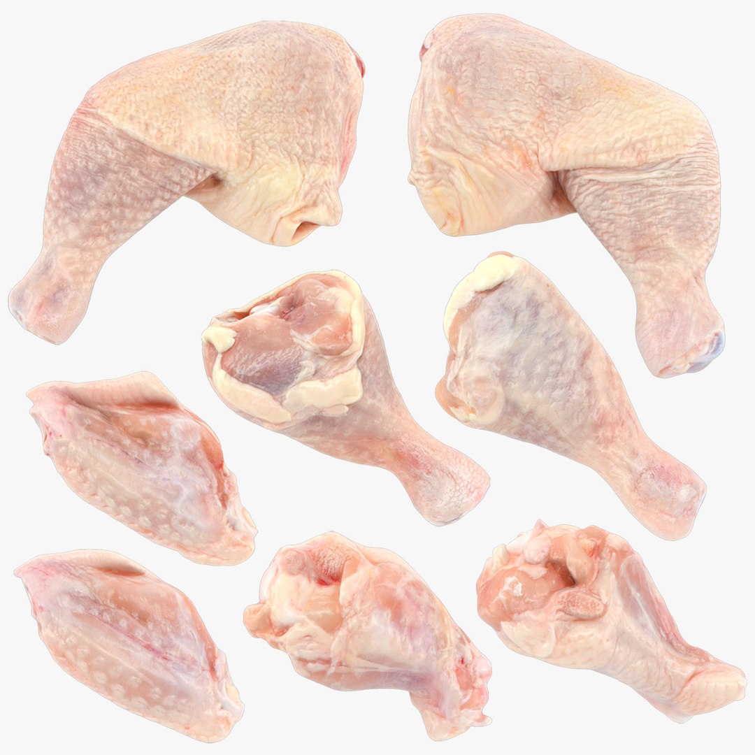 3D модель Fresh Raw Chicken Collection - TurboSquid 2080932