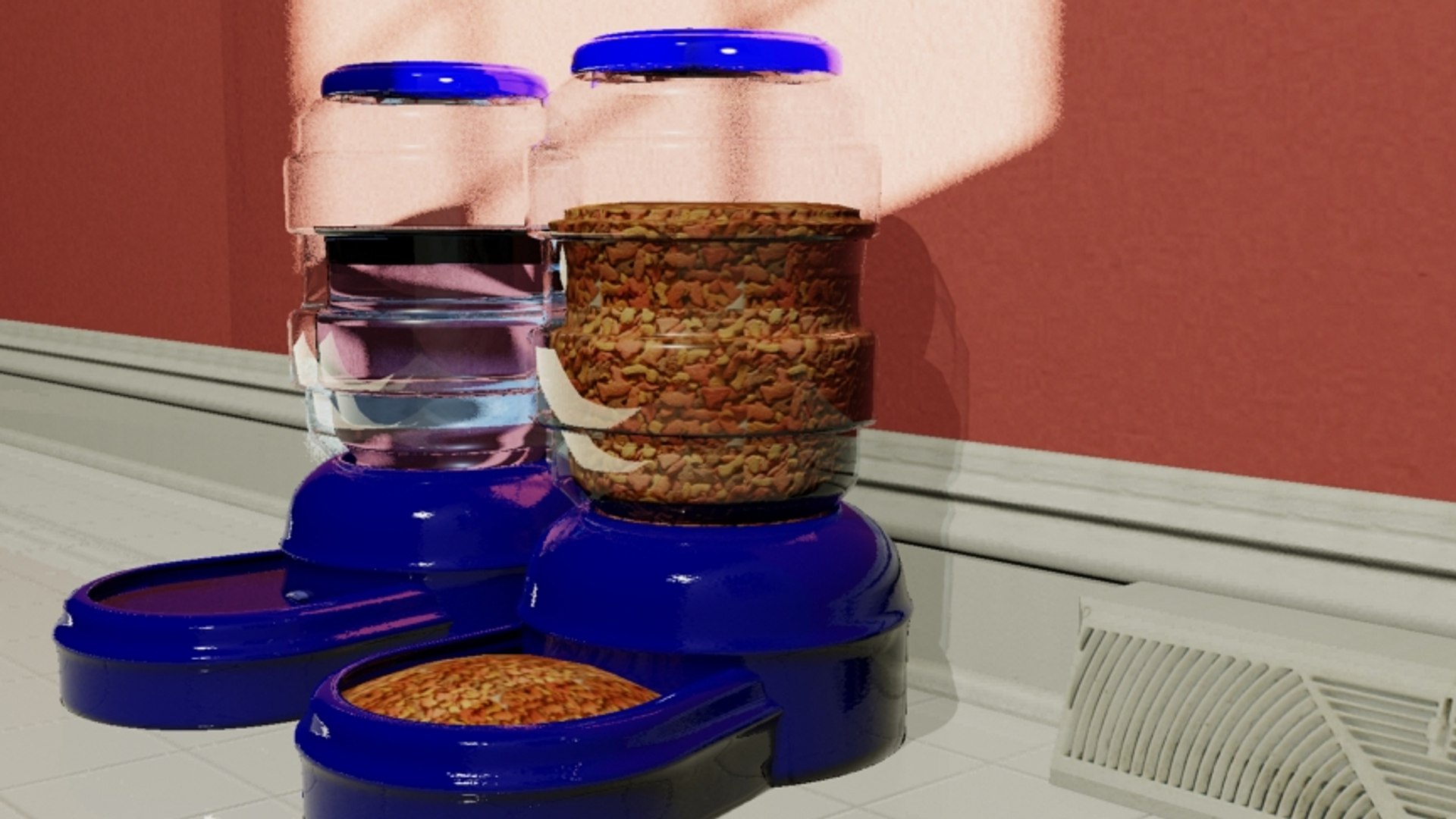 3d model cat food