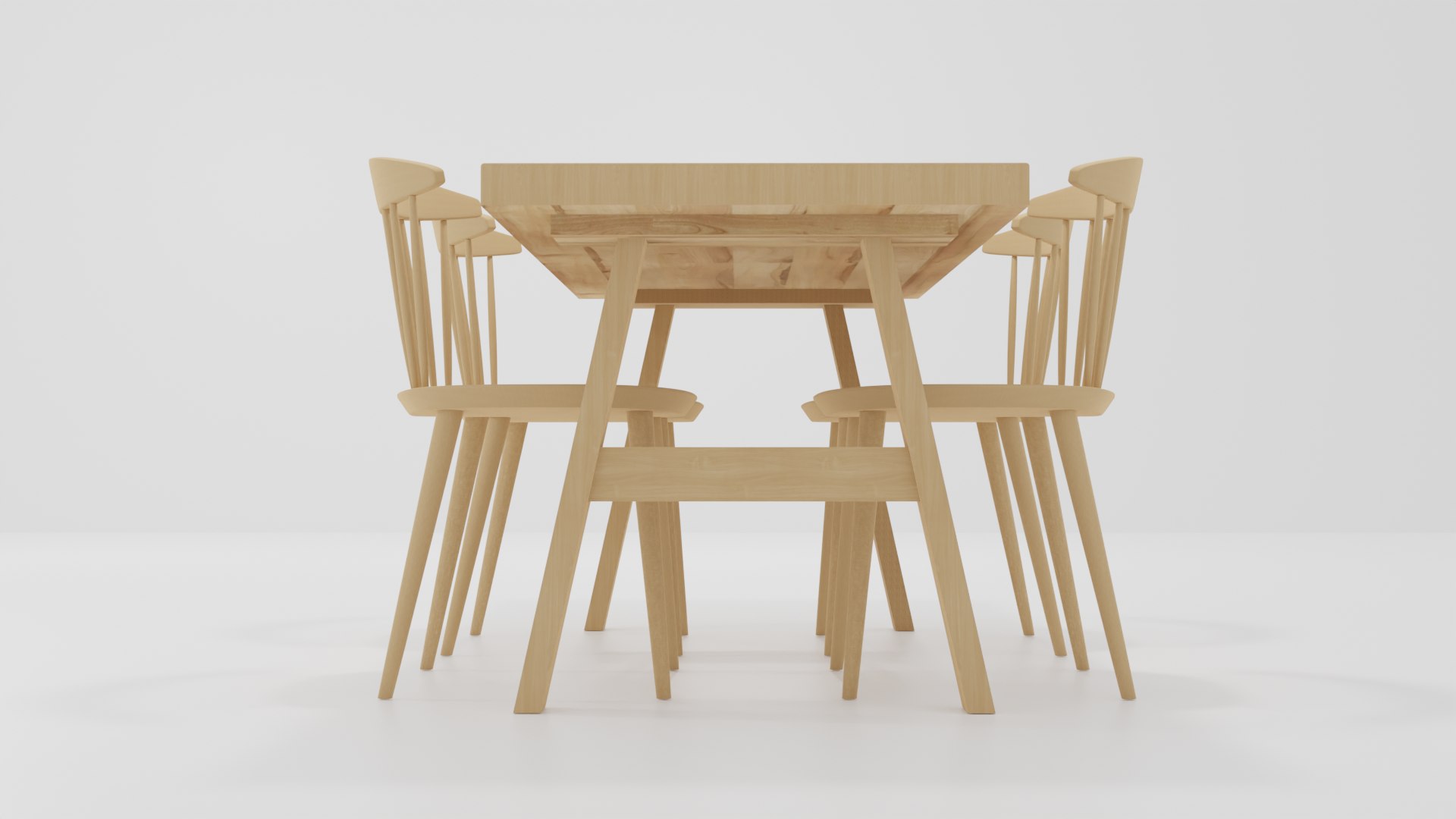 3D Small Dining Table Model - TurboSquid 1968155