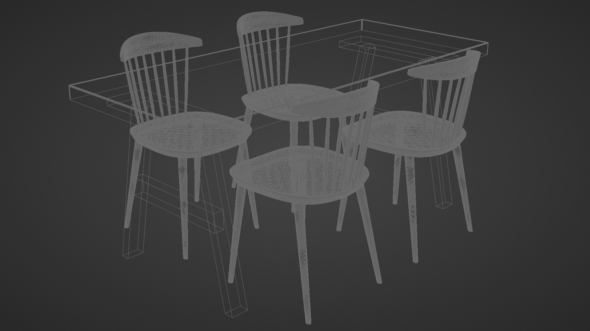 3D Small Dining Table Model - TurboSquid 1968155