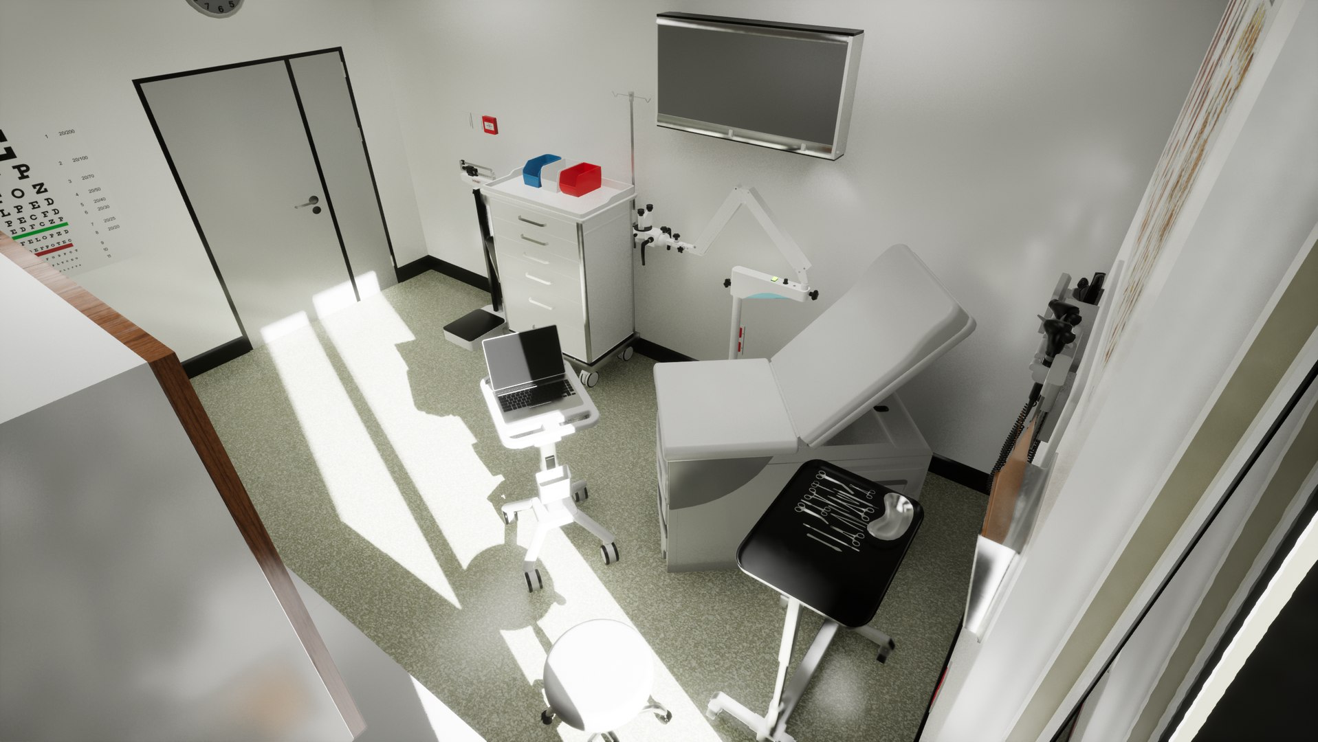 Exam Room 3D Model - TurboSquid 2047345