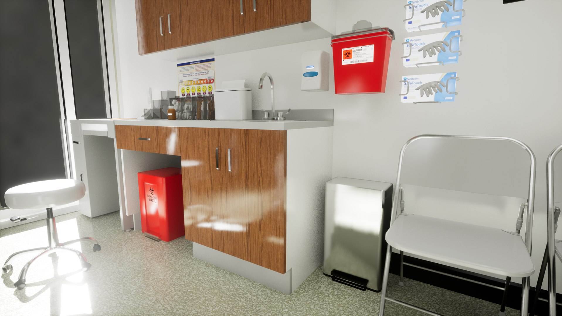 Exam Room 3D Model - TurboSquid 2047345