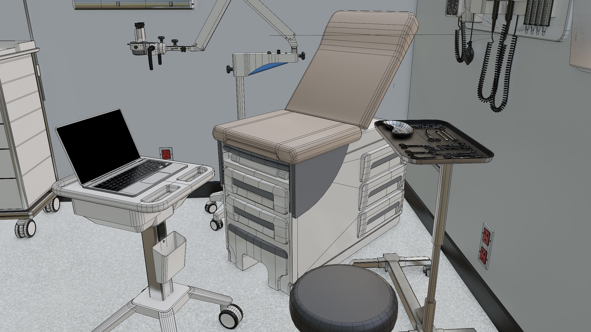 Exam Room 3D model - TurboSquid 2047345
