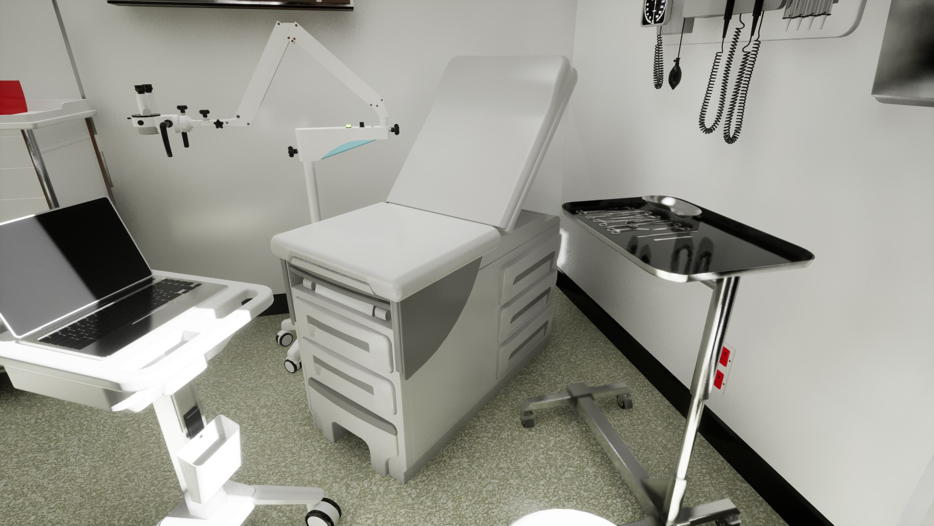 Exam Room 3D Model - TurboSquid 2047345