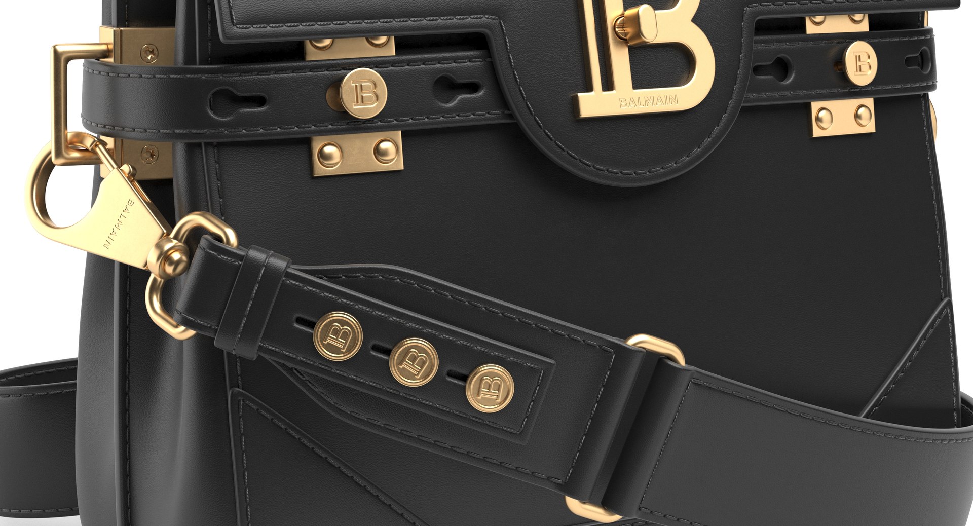 3D Balmain B-Buzz 23 Bag Model - TurboSquid 2201385