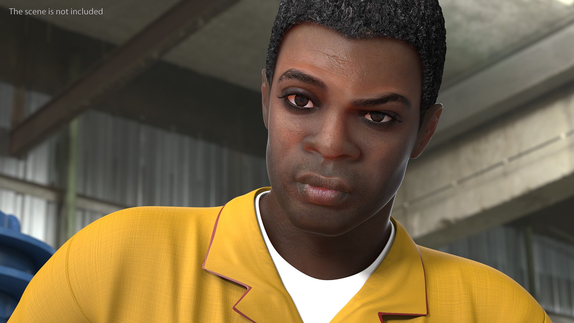 3D african american locksmith rigged male - TurboSquid 1678277