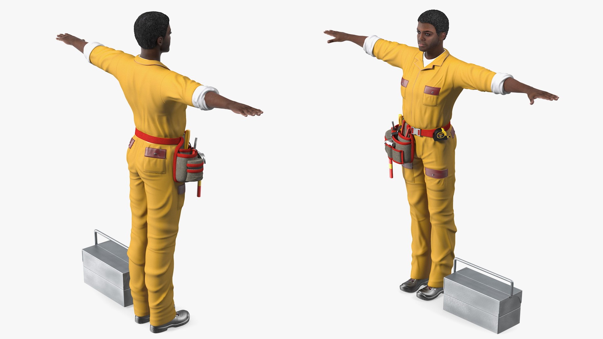3D african american locksmith rigged male - TurboSquid 1678277
