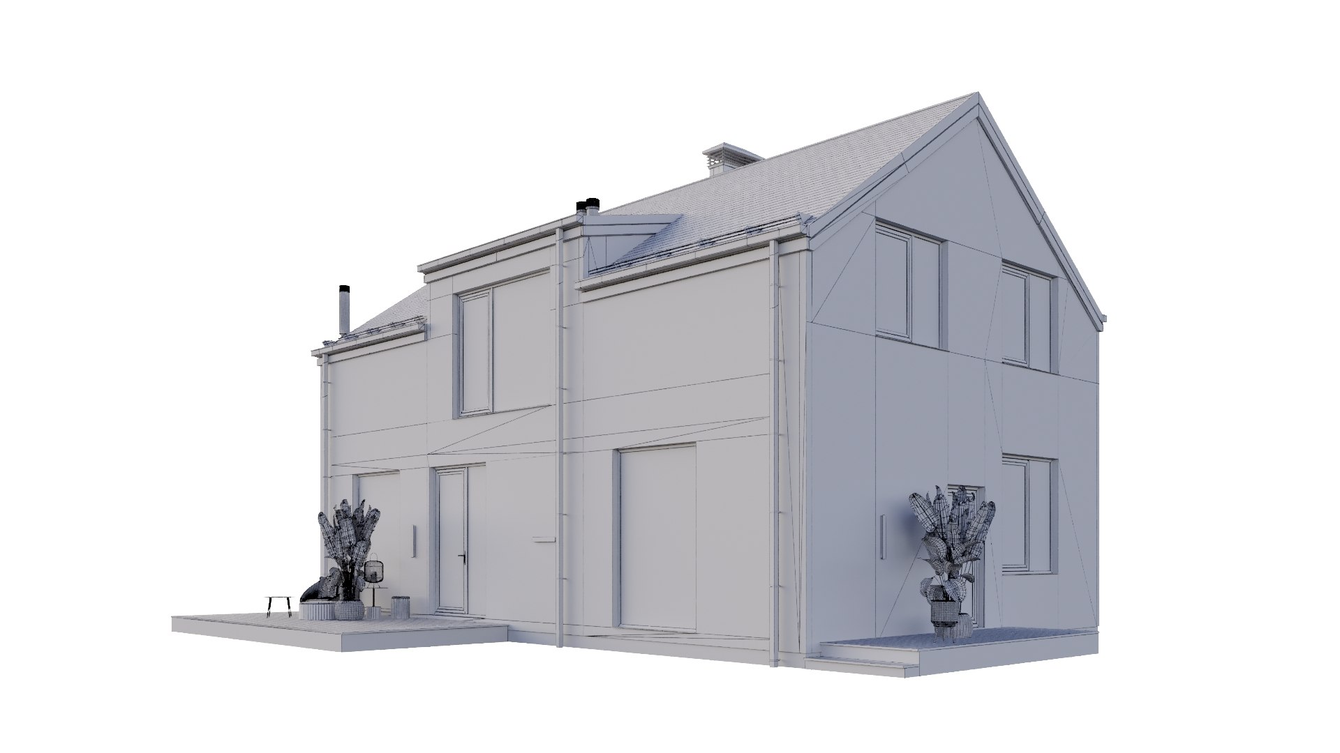 Modern House 2 3D - TurboSquid 2055609