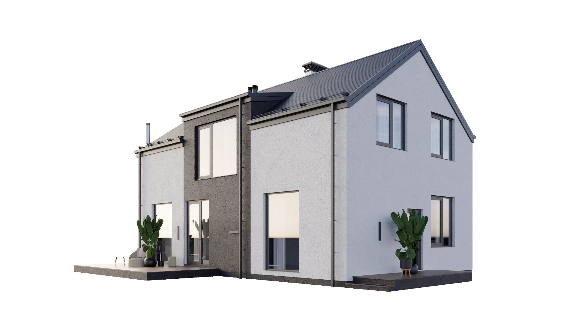 Modern House 2 3D - TurboSquid 2055609