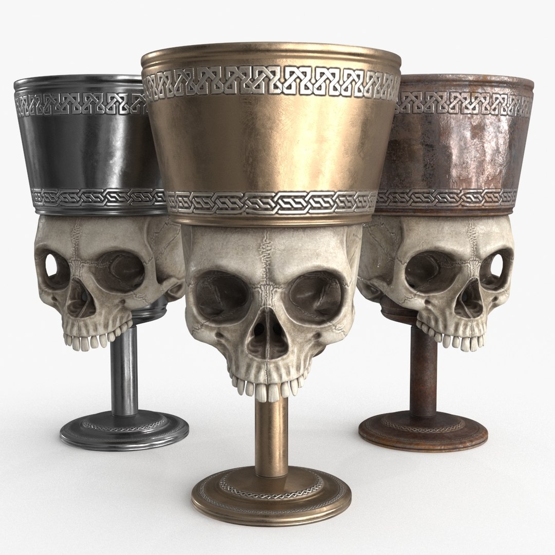 Antique Skull Goblet 3D - TurboSquid 2234640