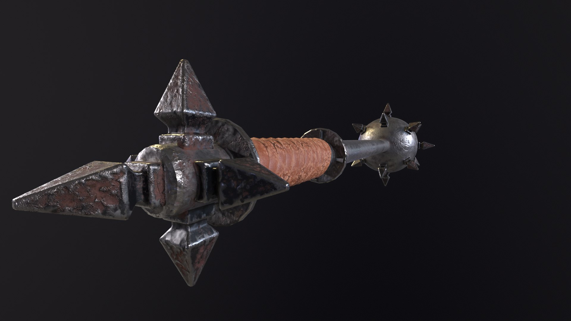 Medieval Spiked Ball Model - TurboSquid 2175293
