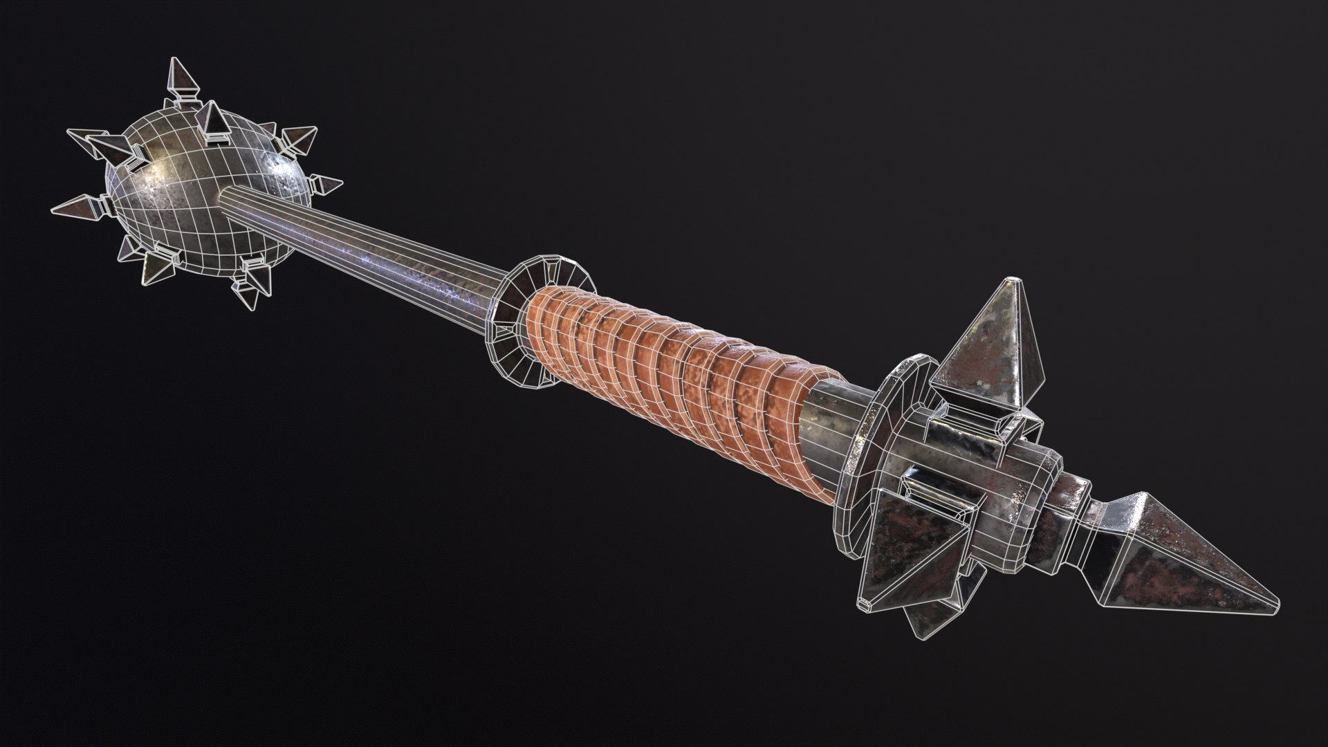 Medieval Spiked Ball Model - TurboSquid 2175293