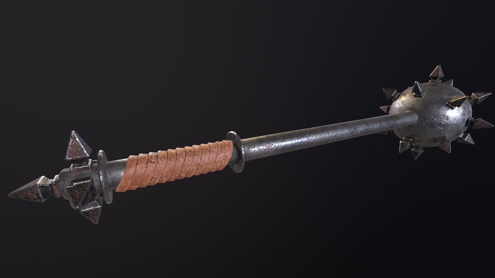 Medieval Spiked Ball Model - TurboSquid 2175293