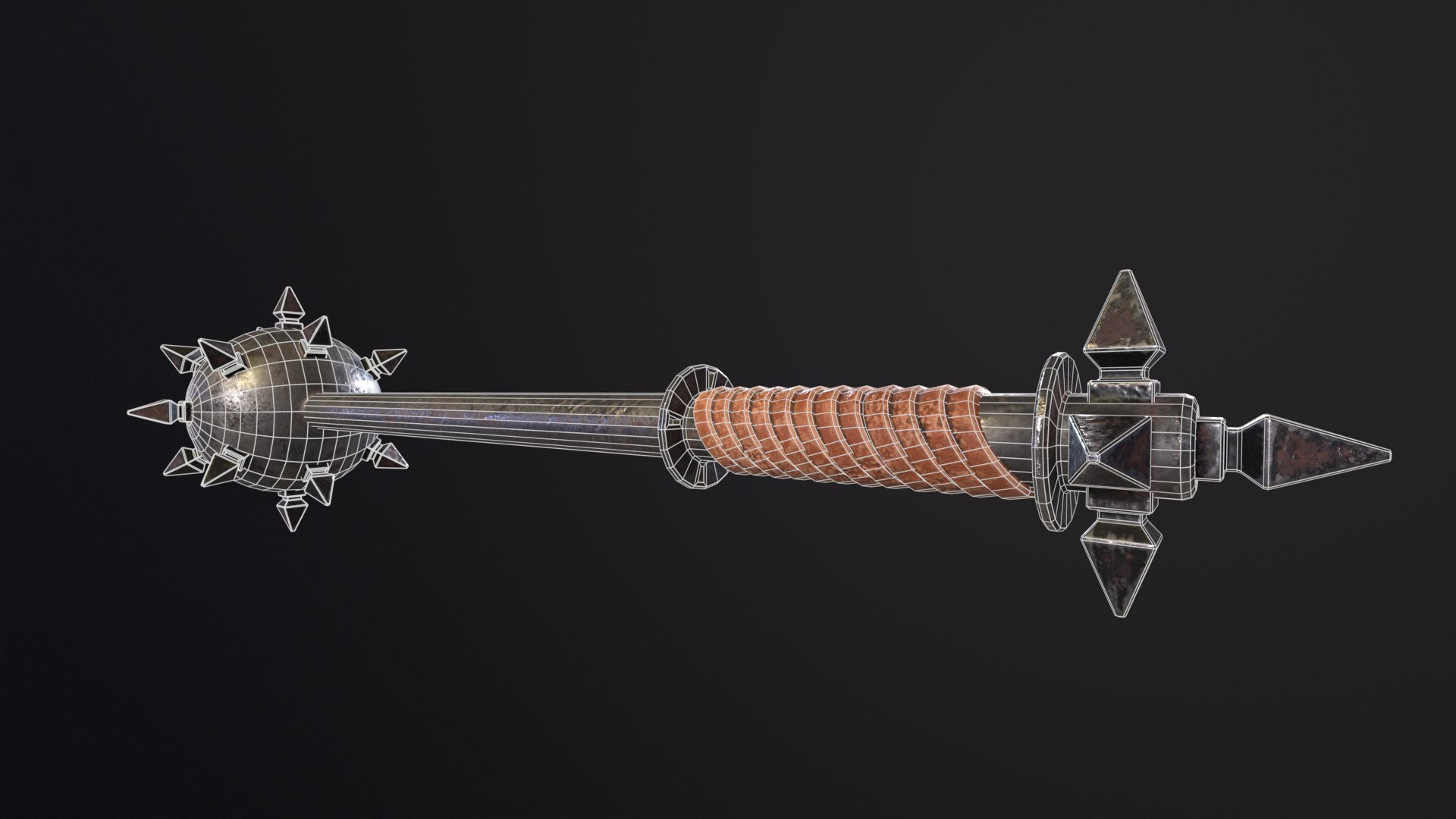 Medieval Spiked Ball Model - TurboSquid 2175293